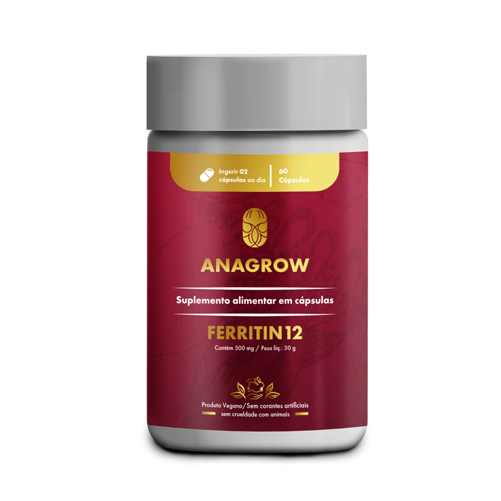 Ferritin 12 - Melhor Solução Contra a Queda de Cabelo – Anagrow Suplementos